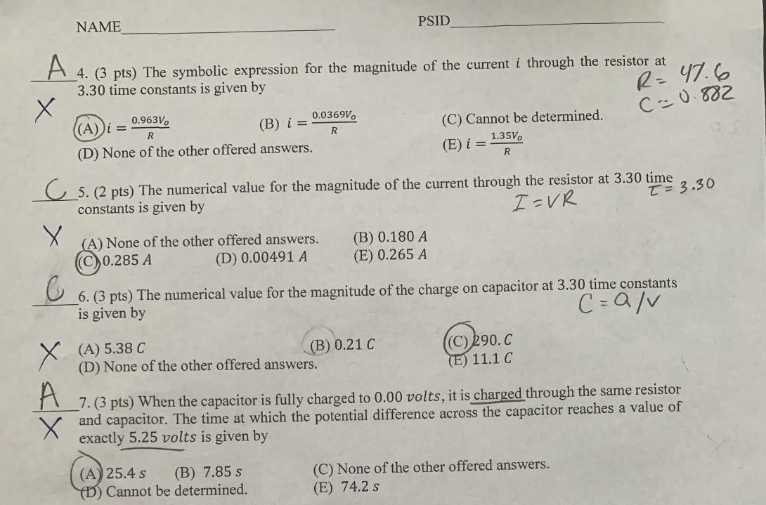 Solved 4. (3 pts) The symbolic expression for the magnitude | Chegg.com