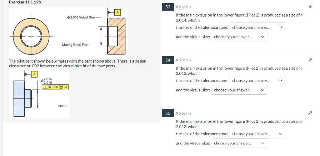 Solved Exercise 11.1.19b 53 0.5 points If the main extrusion | Chegg.com