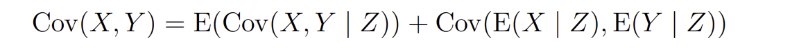 Solved Cov(X,Y)=E(Cov(X,Y∣Z))+Cov(E(X∣Z),E(Y∣Z)) | Chegg.com