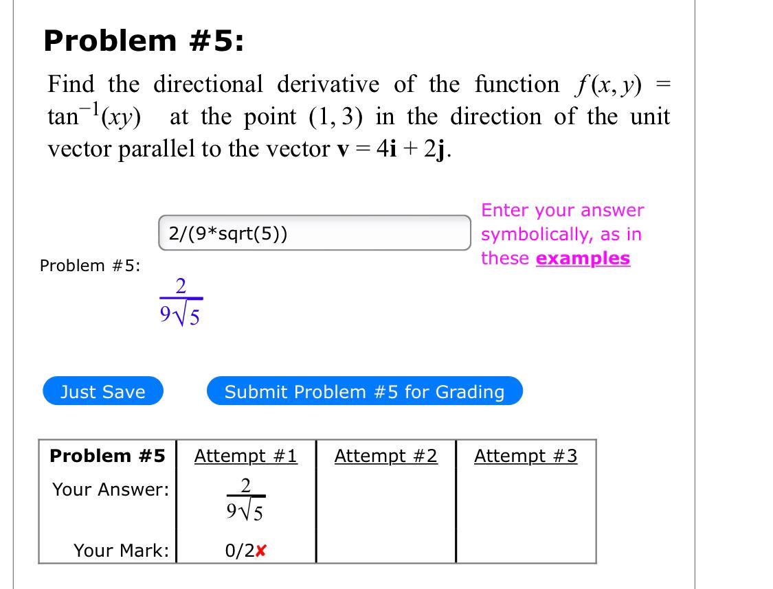 Solved Problem #5: Find the directional derivative of the | Chegg.com
