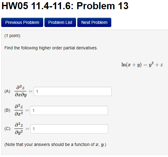 Solved HW05 11.4-11.6: Problem 13 Previous Problem Problem | Chegg.com
