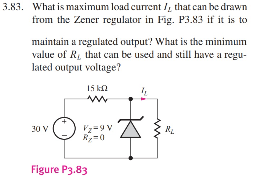 Solved 3. What is maximum load current IL that can be drawn | Chegg.com