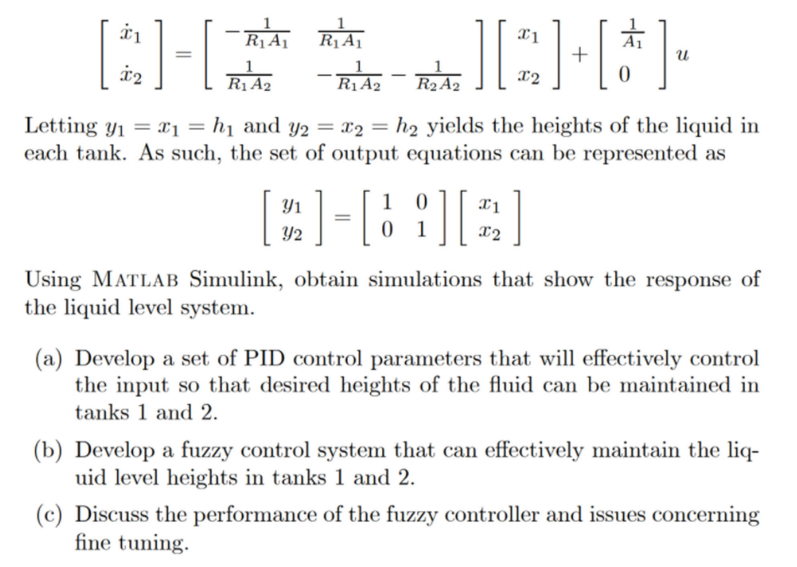 Solved 7. A liquid level system is illustrated in the | Chegg.com