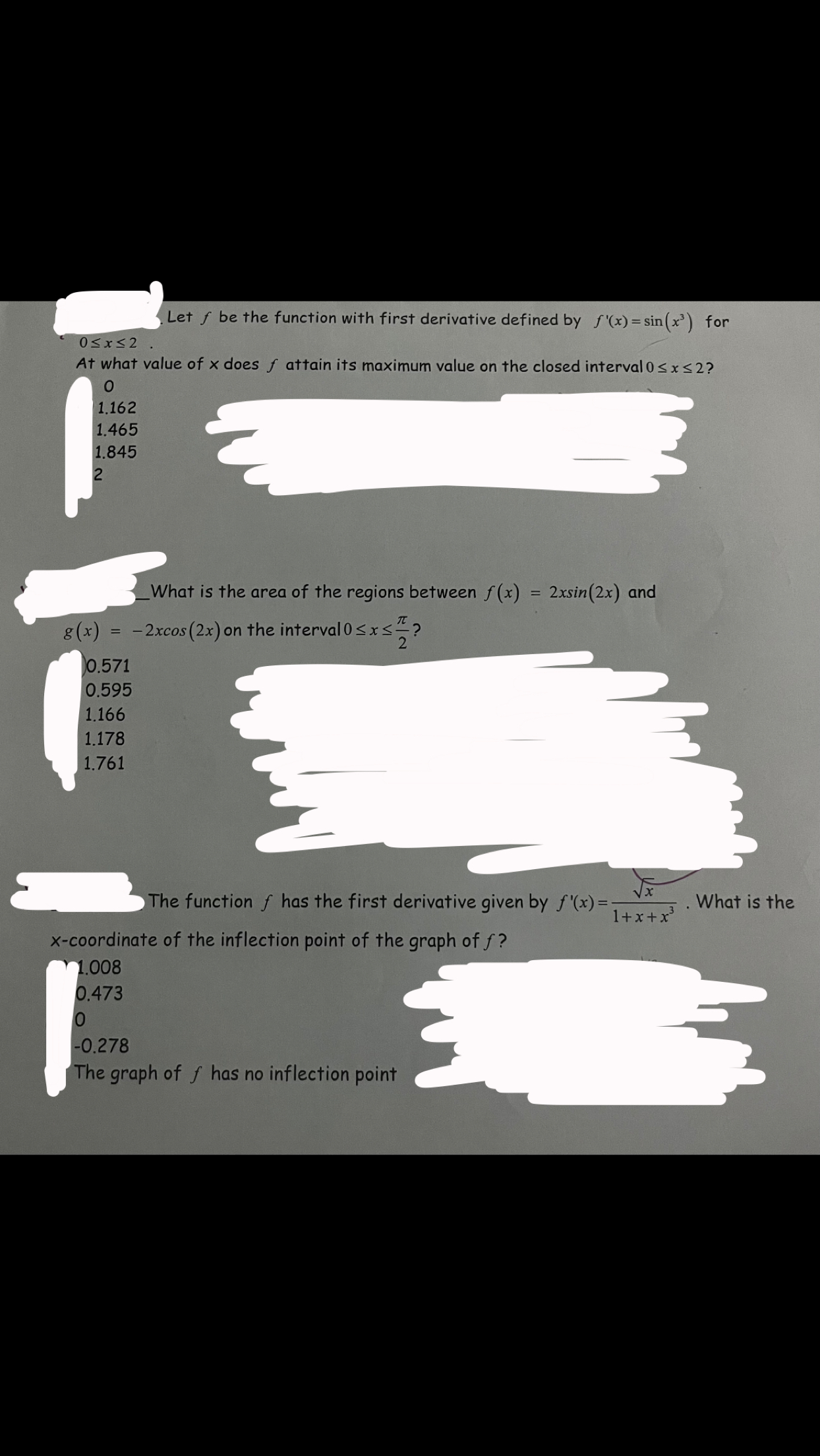 Solved Let f be the function with first derivative defined | Chegg.com