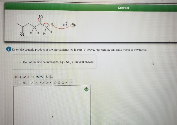 Solved Draw the organic product of the mechanism step in | Chegg.com