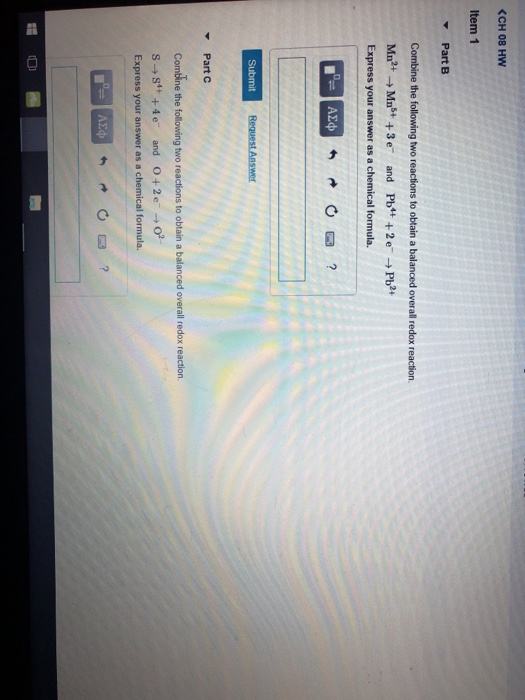 Solved CH 08 HW Item 1 Part B Part C | Chegg.com