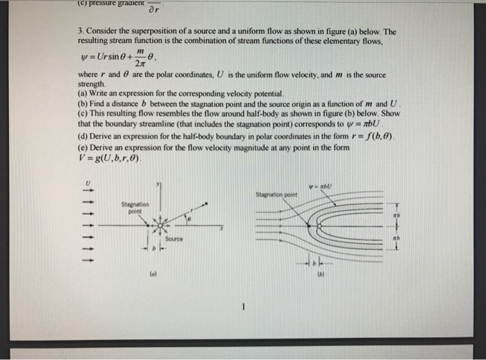 Solved Consider the superposition of a source and a uniform | Chegg.com