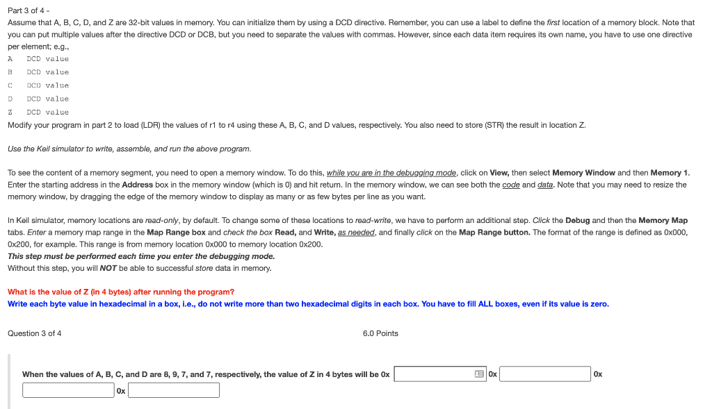 Solved A Part 3 of 4 - Assume that A, B, C, D, and Z are | Chegg.com
