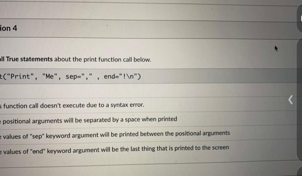 Solved positional arguments will be separated by a space | Chegg.com
