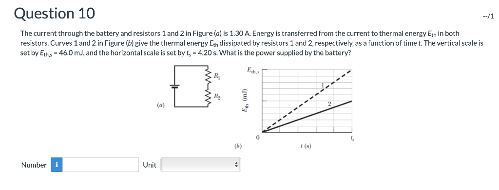 Solved Question 10 The current through the battery and | Chegg.com