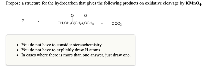 Solved Propose a structure for the hydrocarbon that gives | Chegg.com