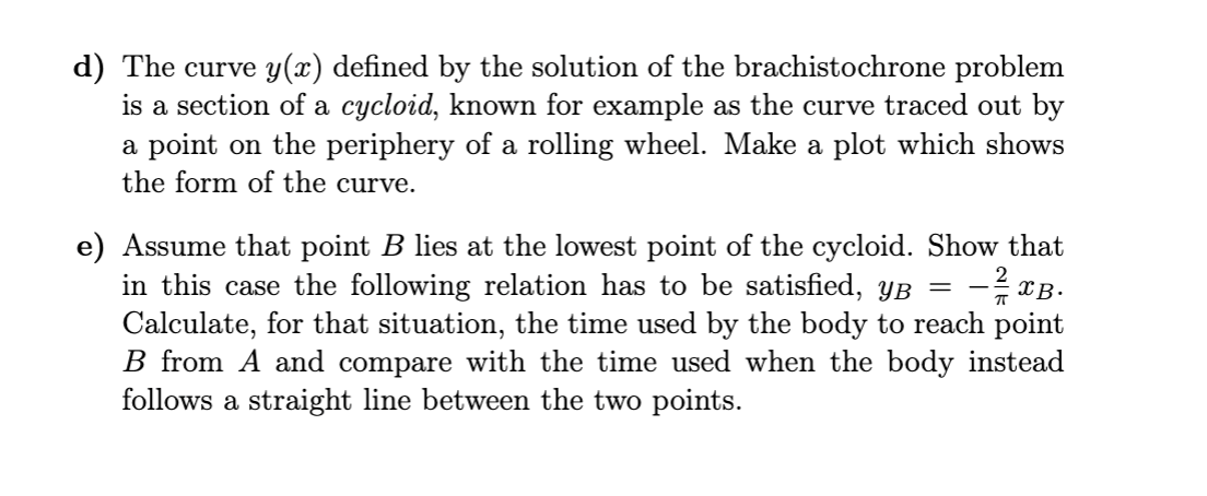 Solved This is a classical problem in analytical mechanics. | Chegg.com