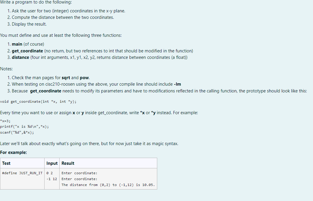 Solved Write a program to do the following: 1. Ask the user | Chegg.com