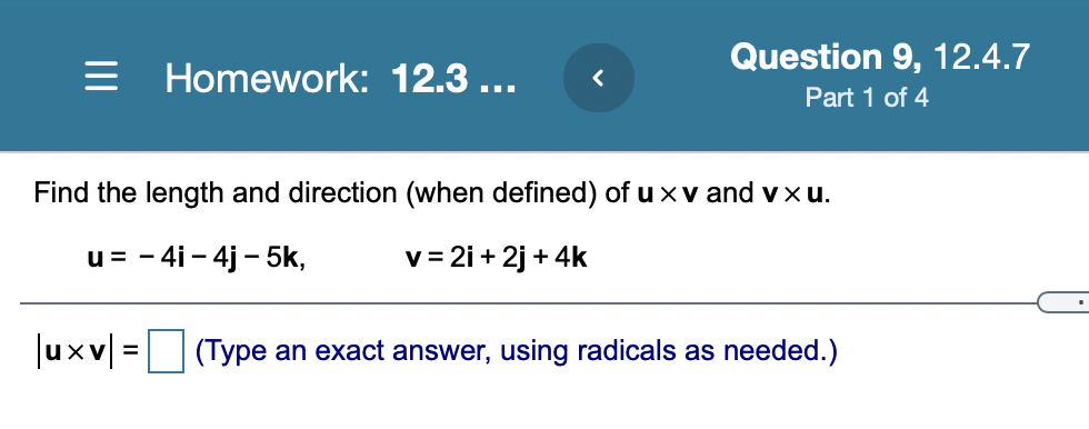 Solved = Homework: 12.3 ... Question 9, 12.4.7 Part 1 of 4 | Chegg.com
