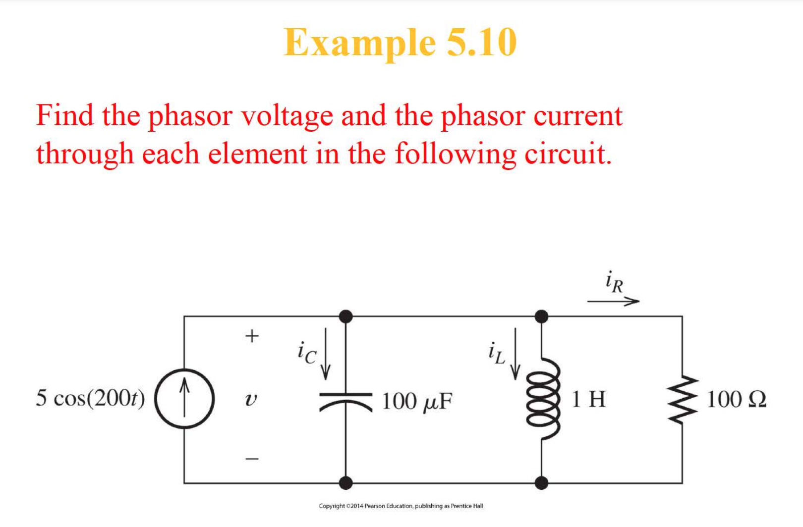 Solved Find the phasor voltage and the phasor current | Chegg.com