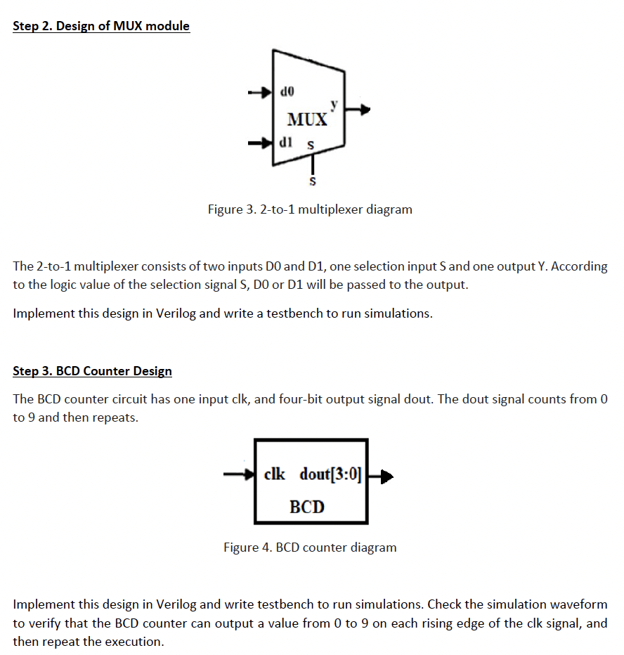 Solved Lab 2 Part 3: Two-Speed BCD Counter The binary coded | Chegg.com