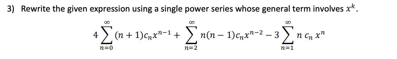Solved 3) Rewrite the given expression using a single power | Chegg.com