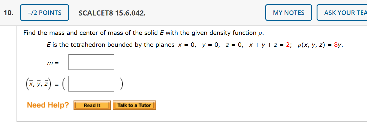 Solved 0/1 POINTS PREVIOUS ANSWERS SCALCET8 15.7.021. Use | Chegg.com