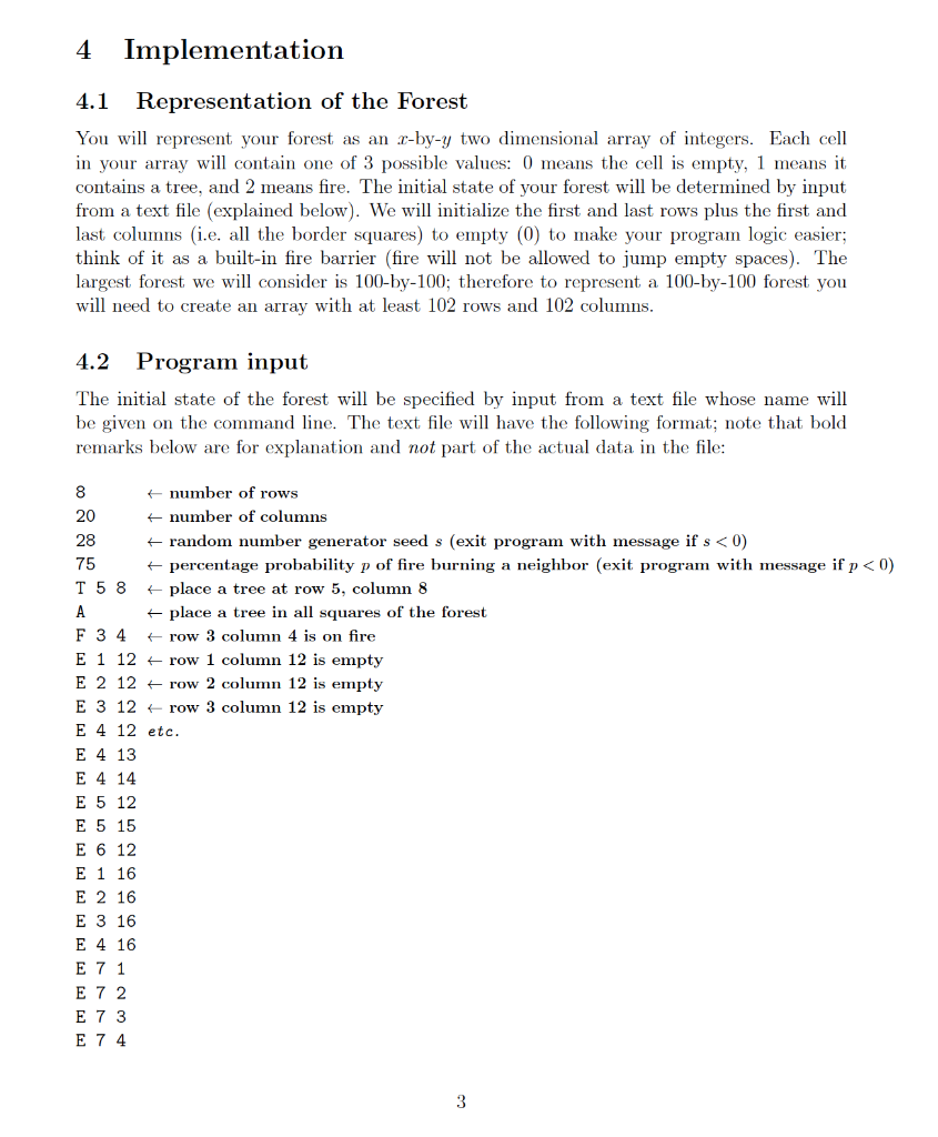 1 Overview Write a C program to implement a cellular | Chegg.com