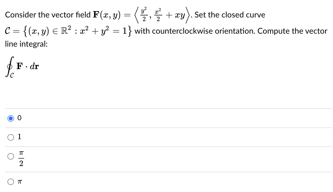 Solved Consider the vector field F(x,y)=(:y22,x22+xy:). ﻿Set | Chegg.com