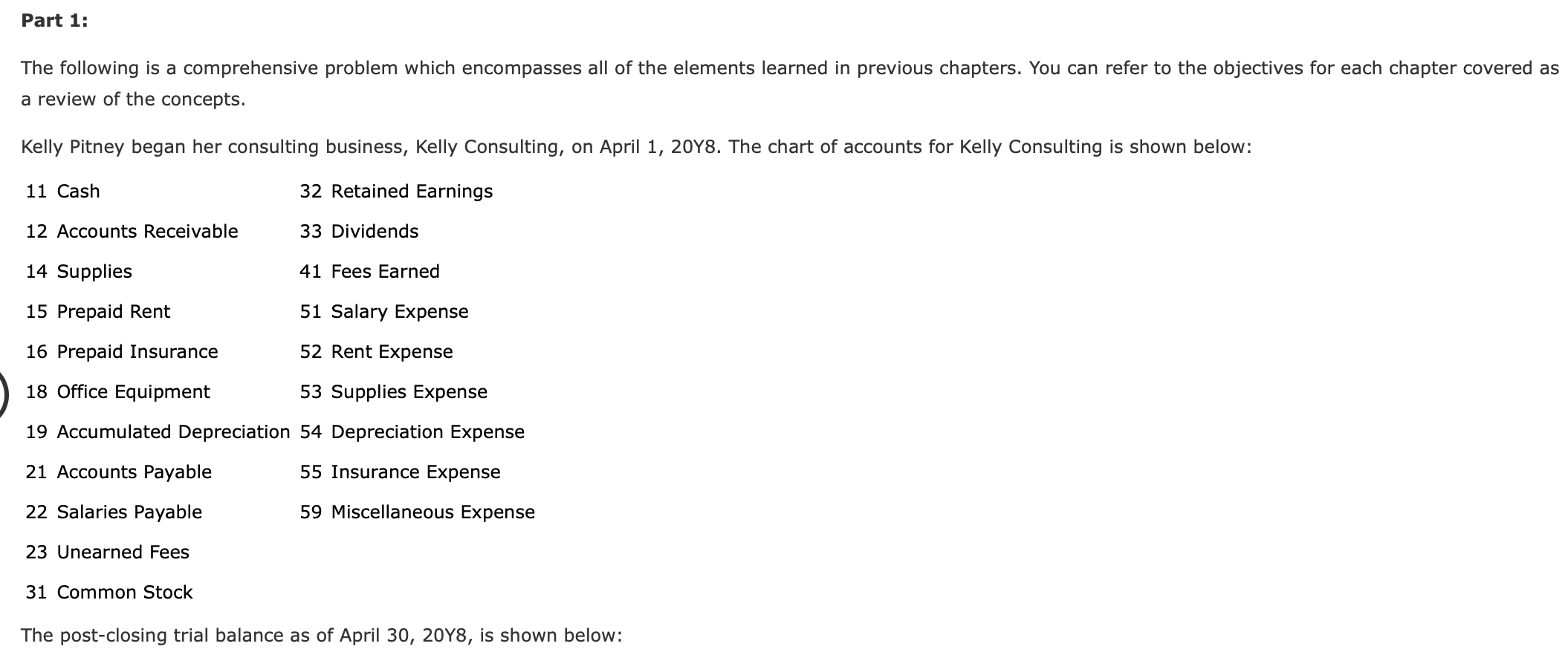 The following is a comprehensive problem which | Chegg.com