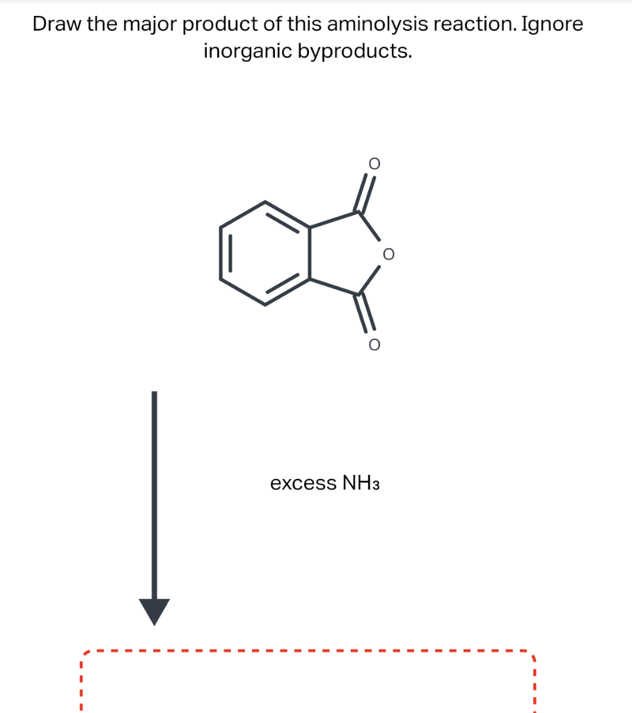 Solved Draw the major product of this aminolysis reaction. | Chegg.com