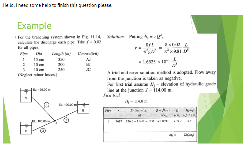 Solved Hello, I need some help to finish this question | Chegg.com