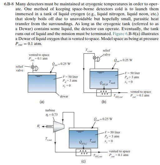 Solved 6.B-8 Many detectors must be maintained at cryogenic | Chegg.com
