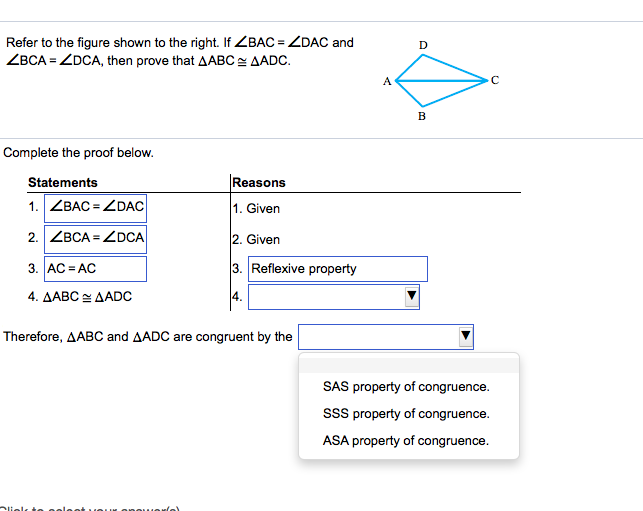 Solved Refer to the figure shown to the right. If BCA-LDCA, | Chegg.com