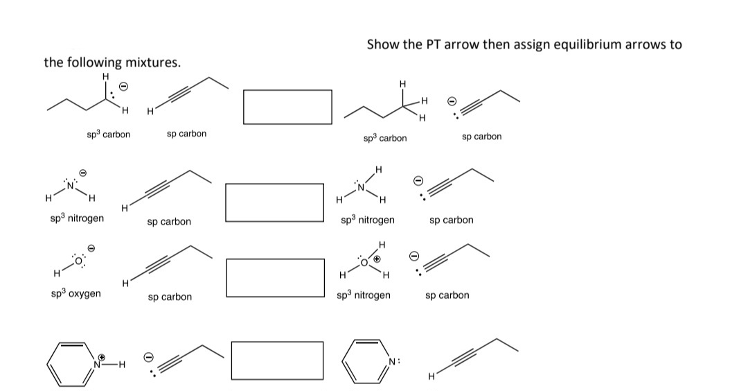Solved Show proton transfer arrows and assign equilibrium | Chegg.com