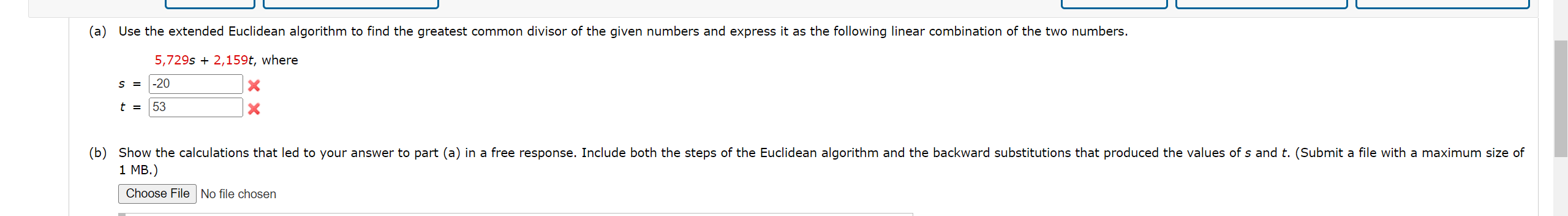Solved s=t:5,729s+2,159t,w 1 MB.) No file chosen | Chegg.com