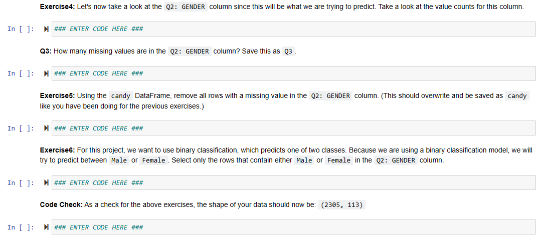 Solved Exercise4: Let's now take a look at the Q2: GENDER | Chegg.com