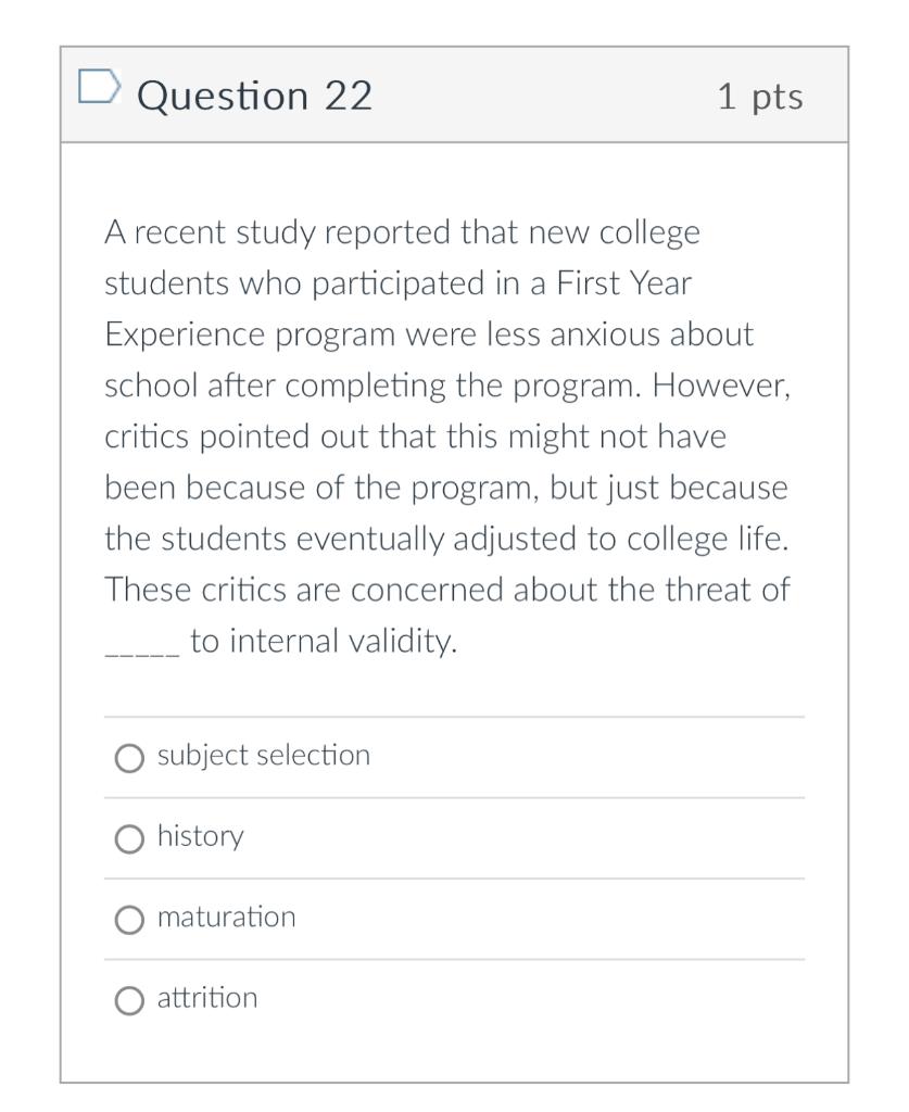 Solved Question 22 1pts A recent study reported that new | Chegg.com