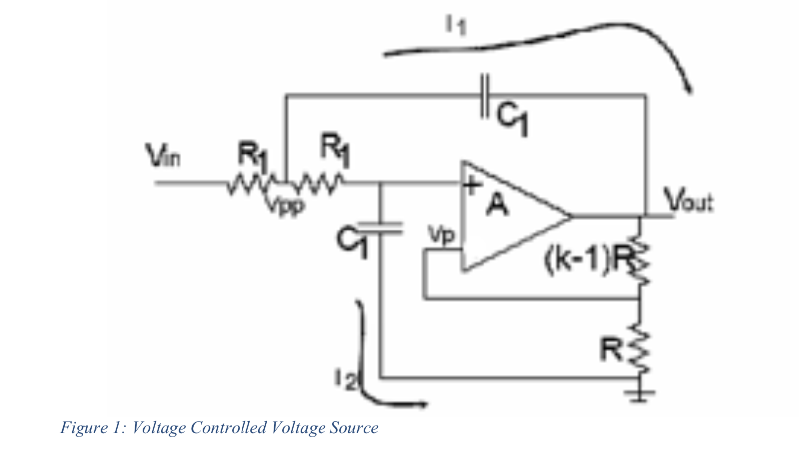 Solved 3) Assume that the above VCVS circuit (Figure 1) has | Chegg.com