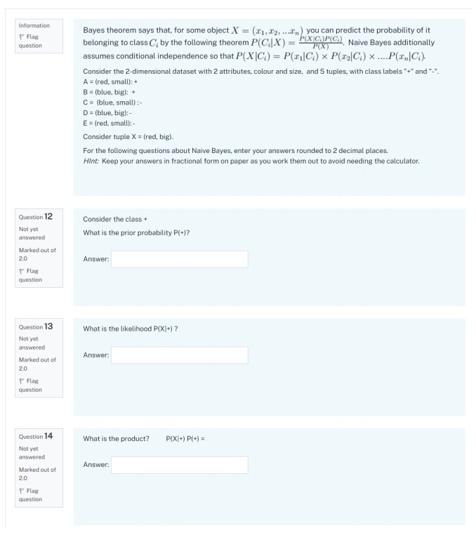 Solved Bayes theorem says that, for some object | Chegg.com