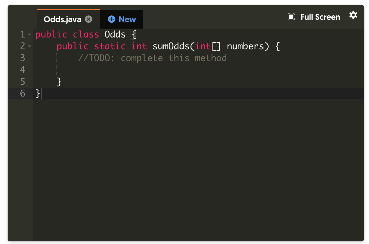 Solved Complete the method, sumOdds(), below. The method | Chegg.com