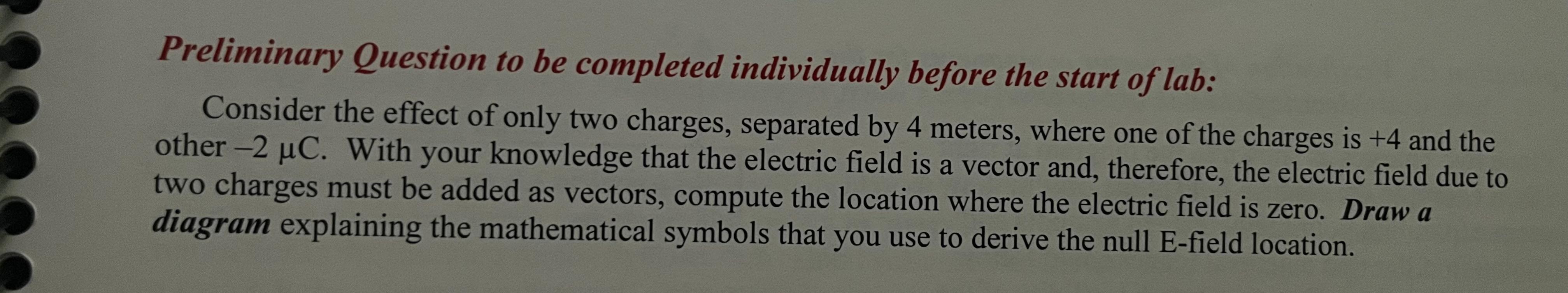 Solved Preliminary Question to be completed individually | Chegg.com