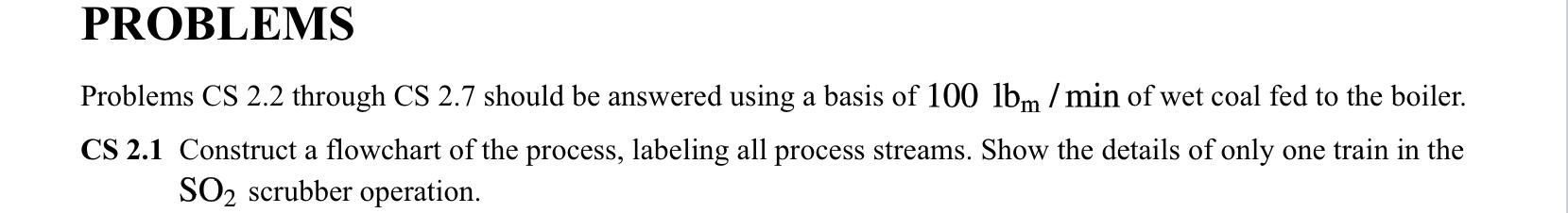 Solved CASE STUDY SO2 Removal from Power-Plant Stack Gases* | Chegg.com