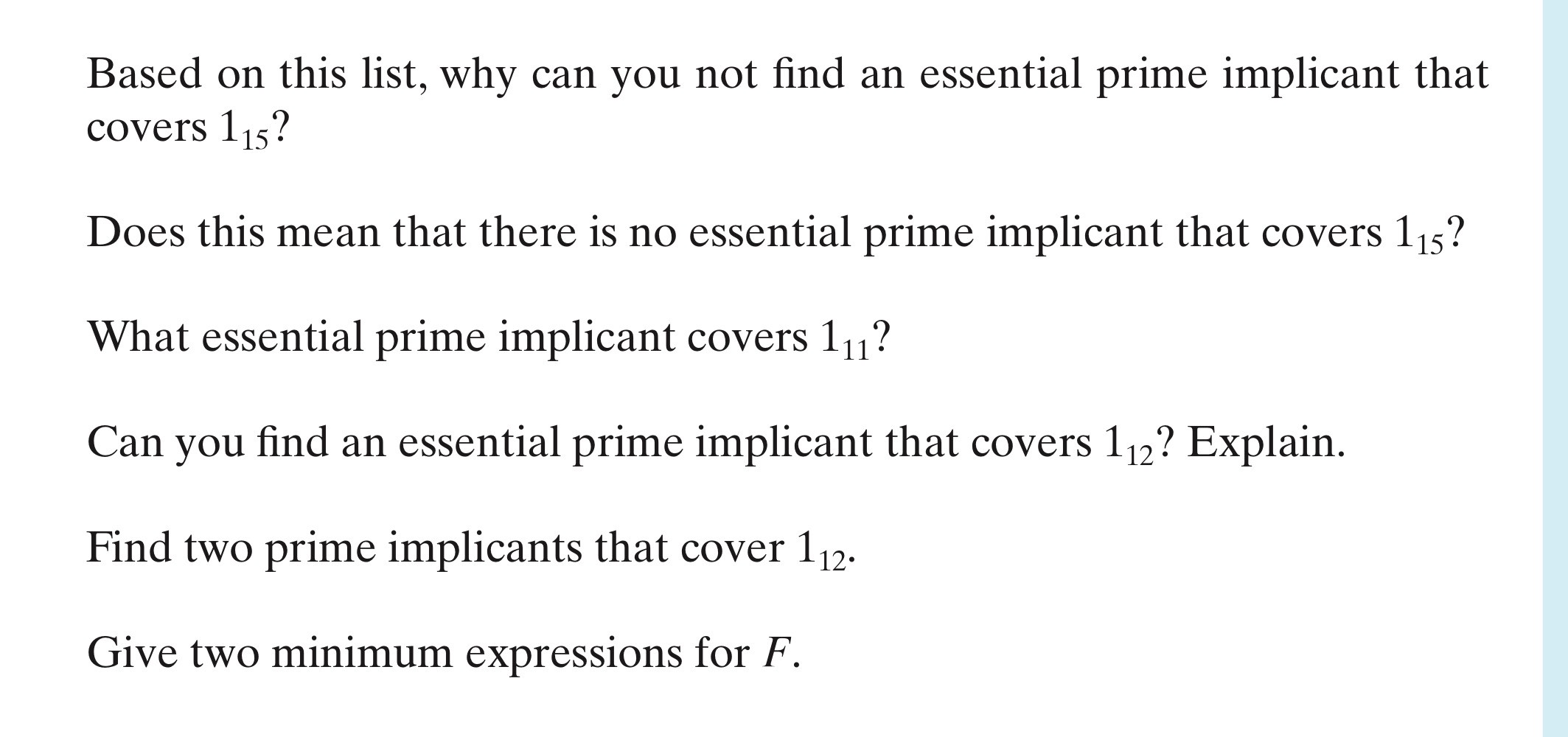 Solved Based On This List Why Can You Not Find An Essential