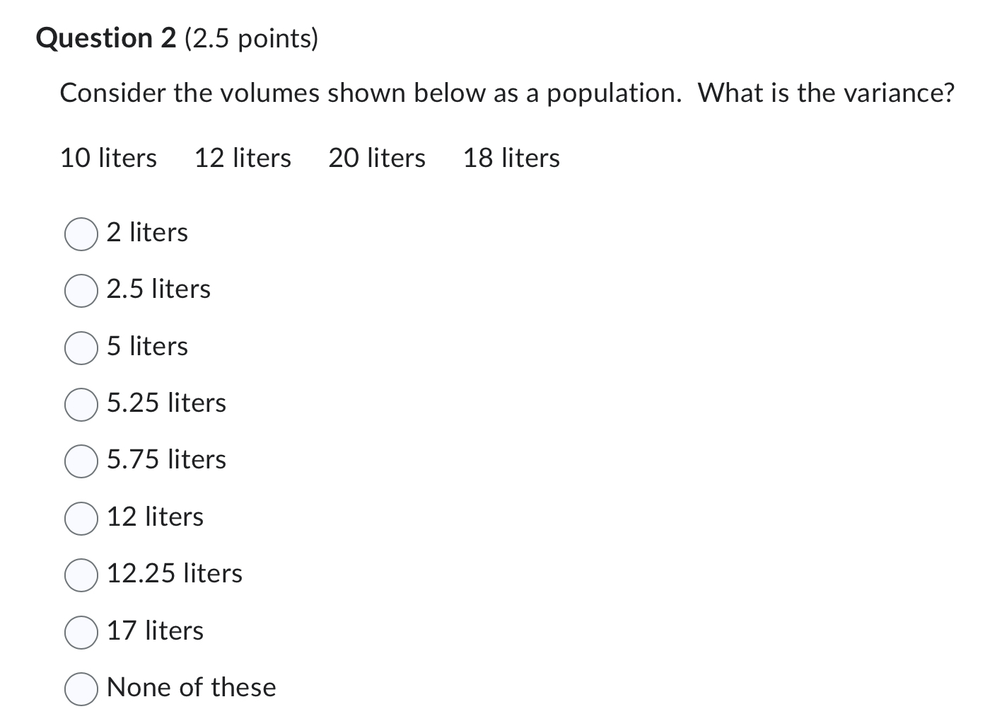 Solved Question 2 (2.5 ﻿points) ﻿Consider the volumes shown | Chegg.com