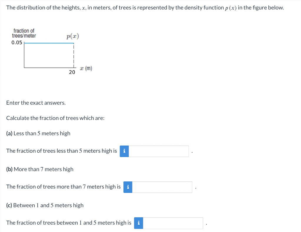 Solved The distribution of the heights, x, in meters, of | Chegg.com
