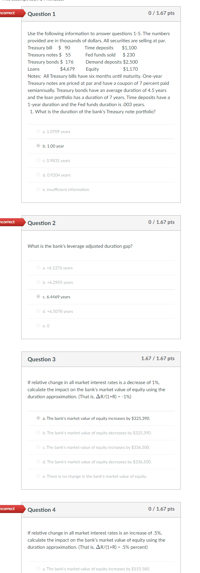 Use the following information to answer questions | Chegg.com