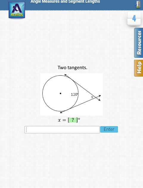 Solved Angle Measures and Segment Lengths Acellus Resources | Chegg.com