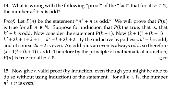 Solved 14 What Is Wrong With The Following Proof Of The