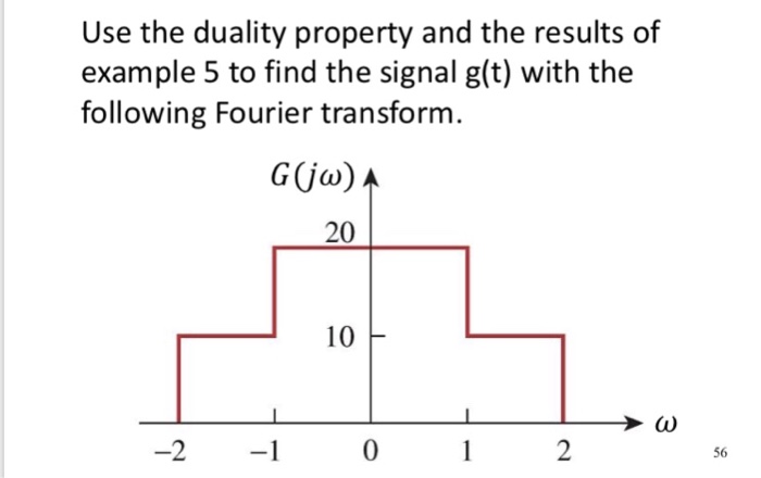 Solved Use the duality property and the results of example 5 | Chegg.com