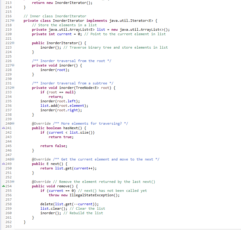 Solved Java Programming: Modify BST, giving it a new name: | Chegg.com