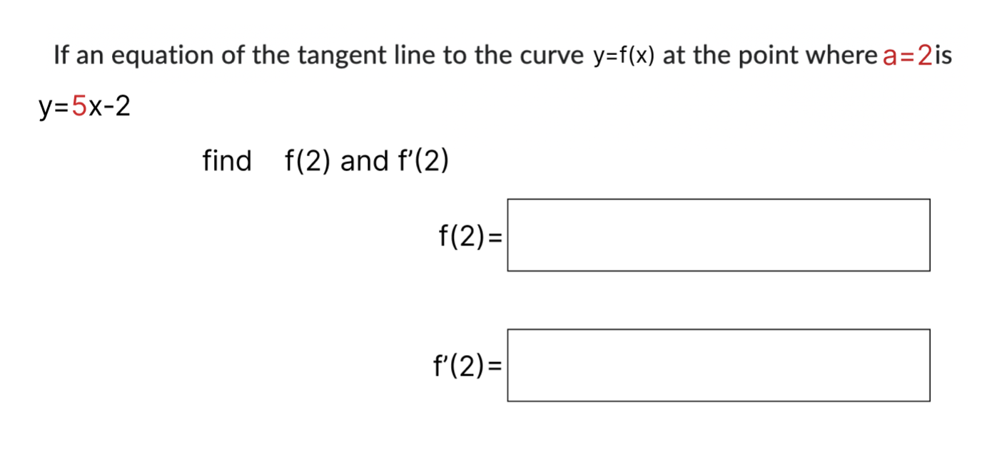 Solved If an equation of the tangent line to the curve | Chegg.com