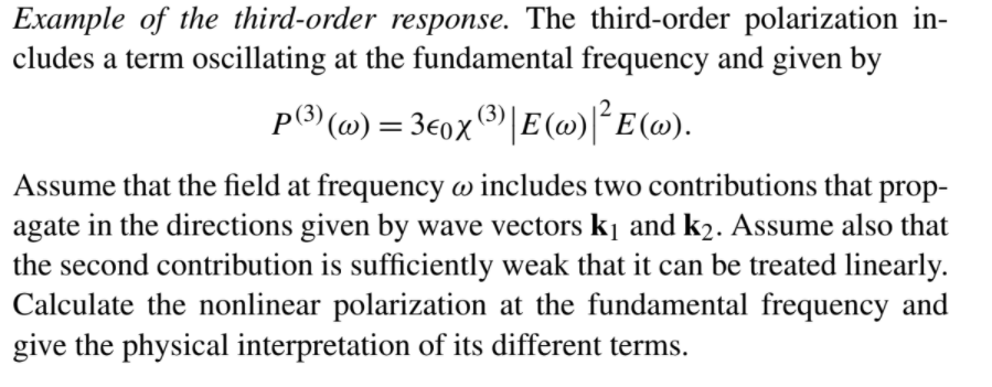 Solved Example of the third-order response. The third-order | Chegg.com