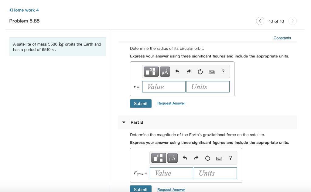Solved Constants Two objects attract each other | Chegg.com