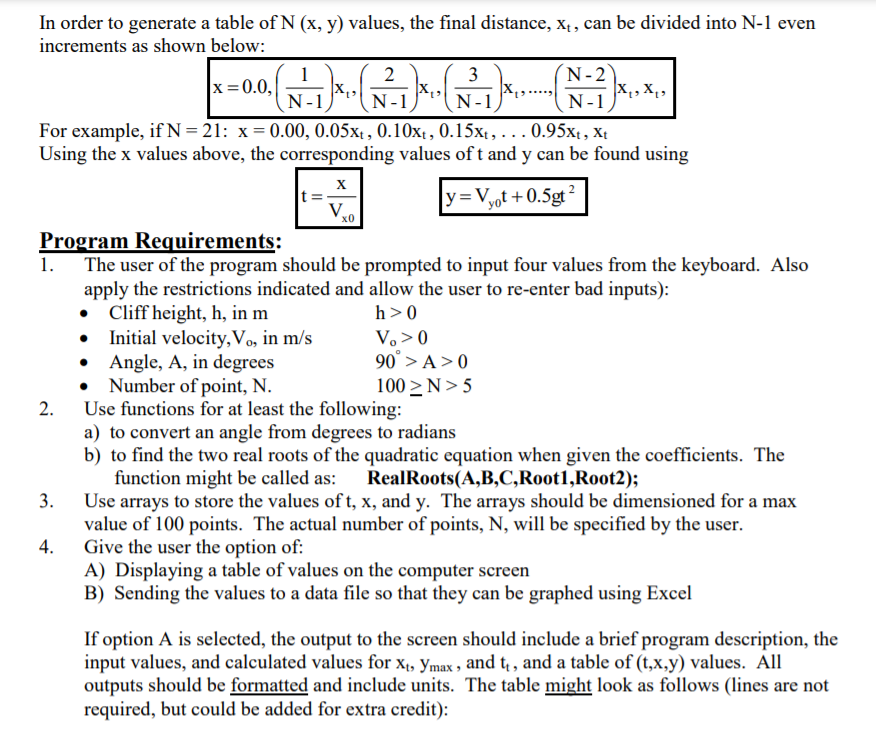 Solved Due date: EGR 125 Introduction to Engineering Methods | Chegg.com